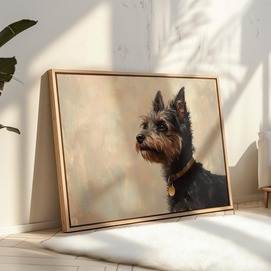 Yorkshire Terrier Dog Portrait – Realistic Yorkie Wall Art Print, Cute ...