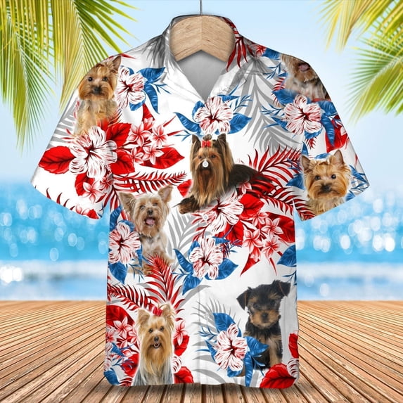 Yorkshire Terrier Hawaiian Shir For Men And Woman, Full Print Dog And ...