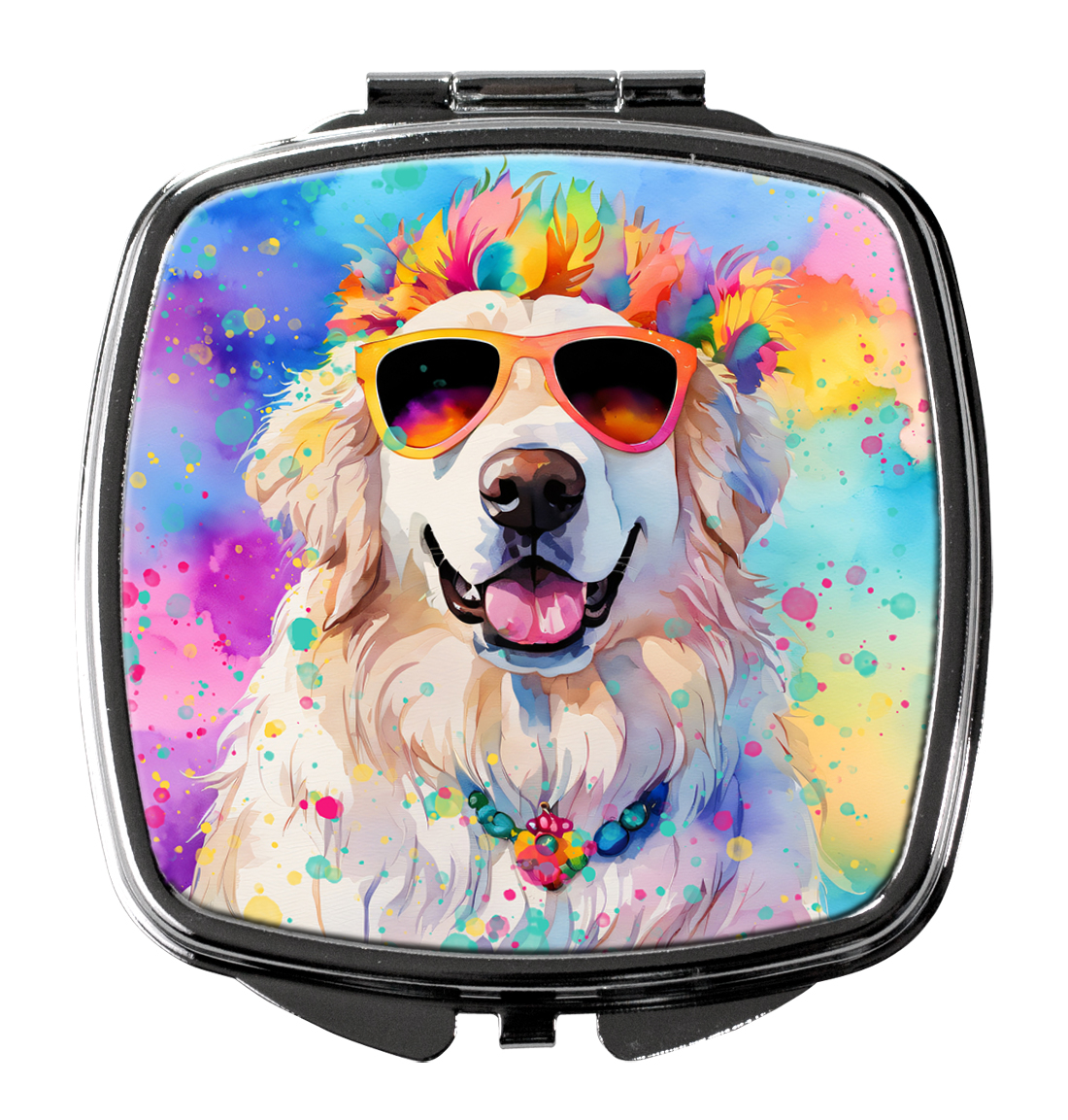 Great Pyrenees Hippie Dawg Compact Mirror - Walmart.com