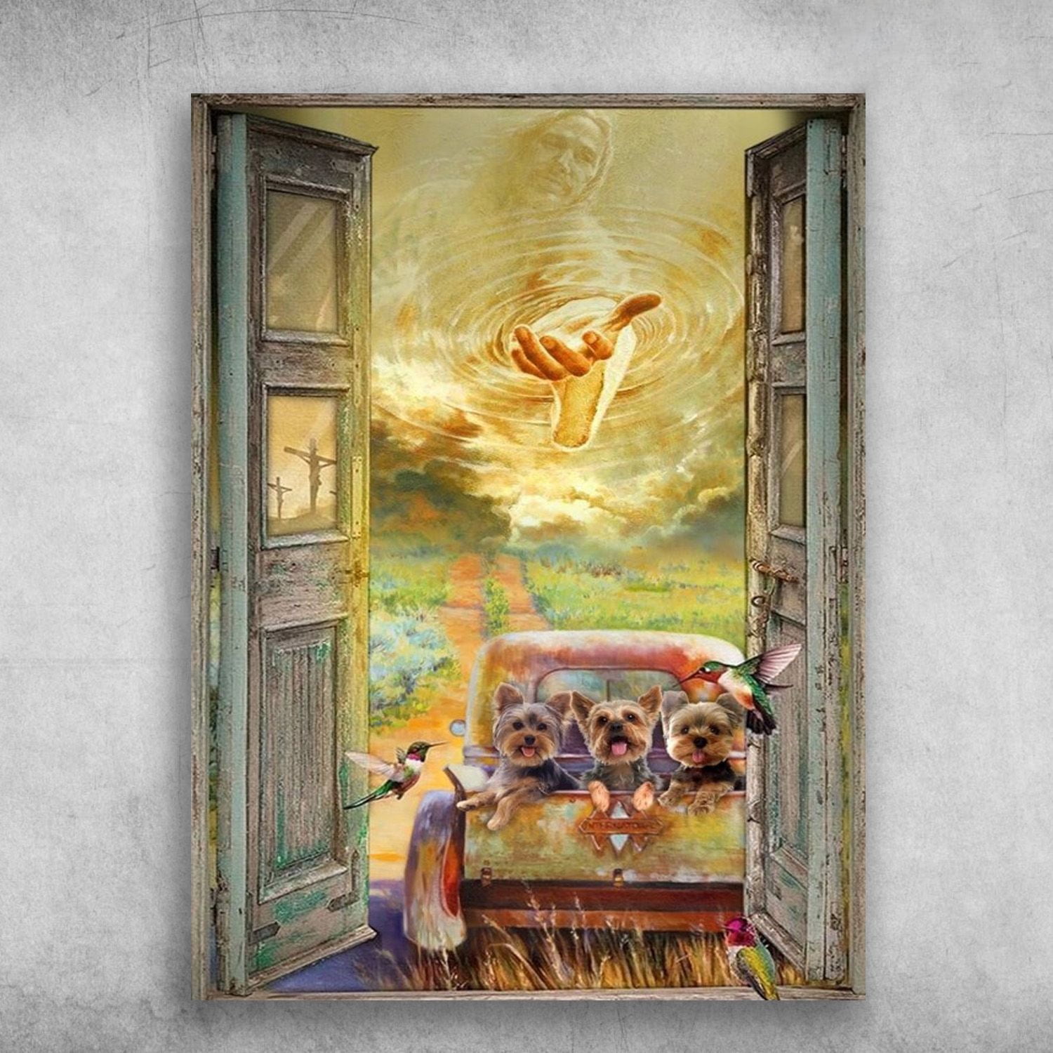 Yorkshire Terrier, Hummingbird Poster, God Outside Window, Jesus Dog ...