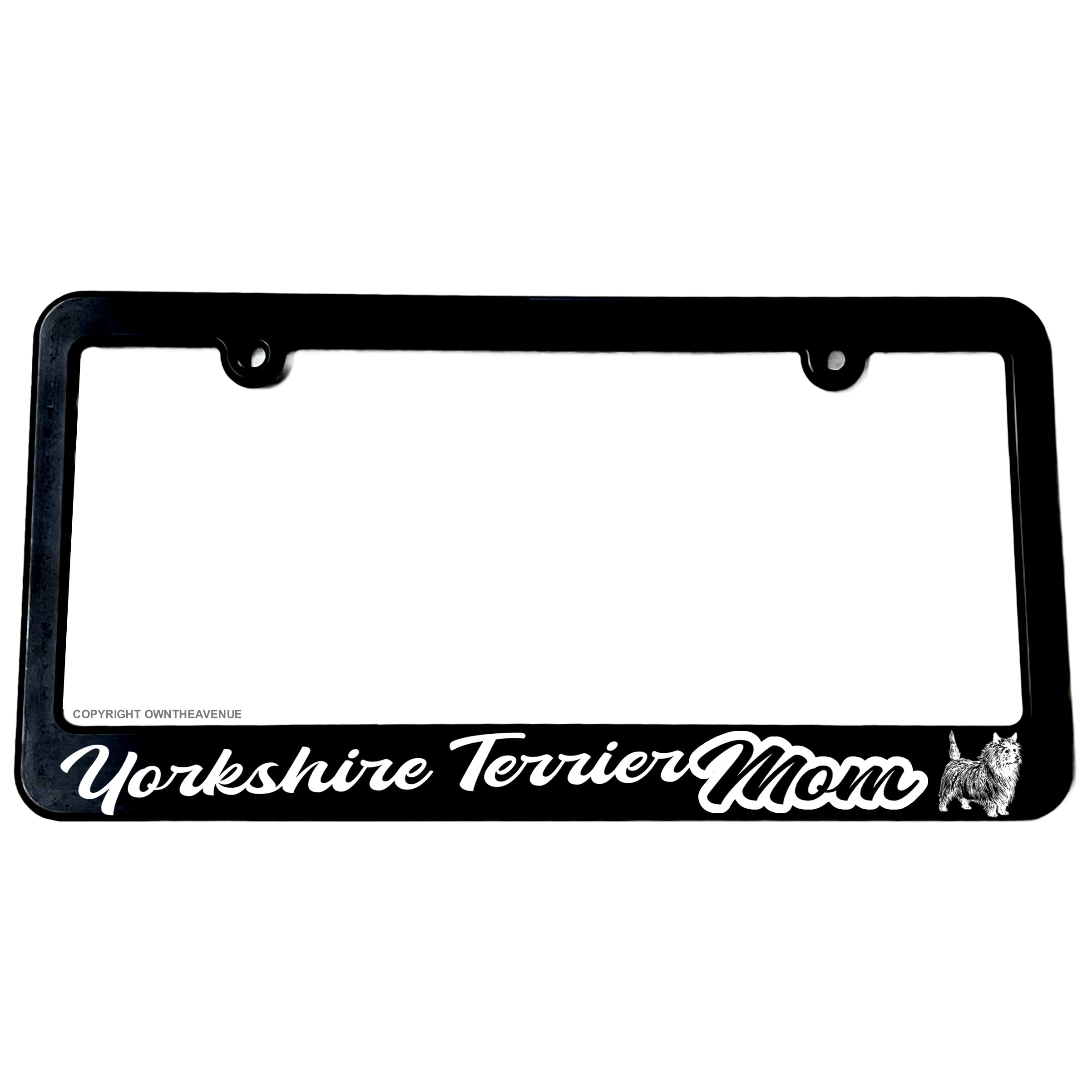 Yorkshire Terrier Mom Dog Puppy Pet License Plate Frame - Walmart.com