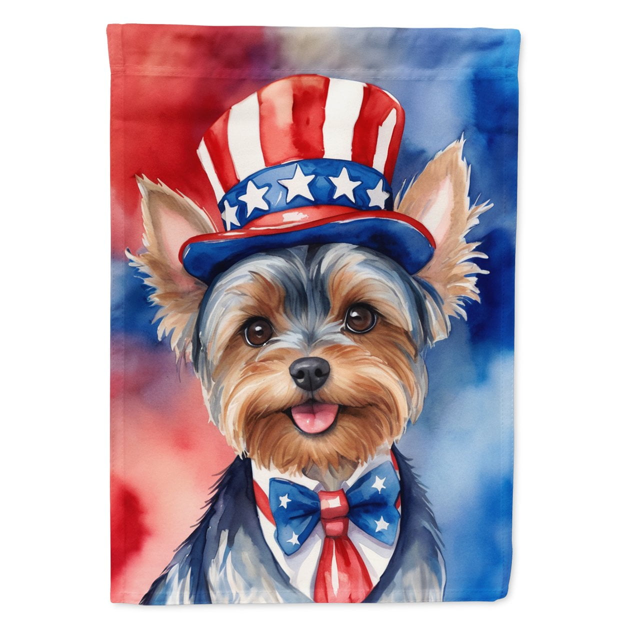 Yorkshire Terrier Patriotic American House Flag 28 in x 40 in - Walmart.com
