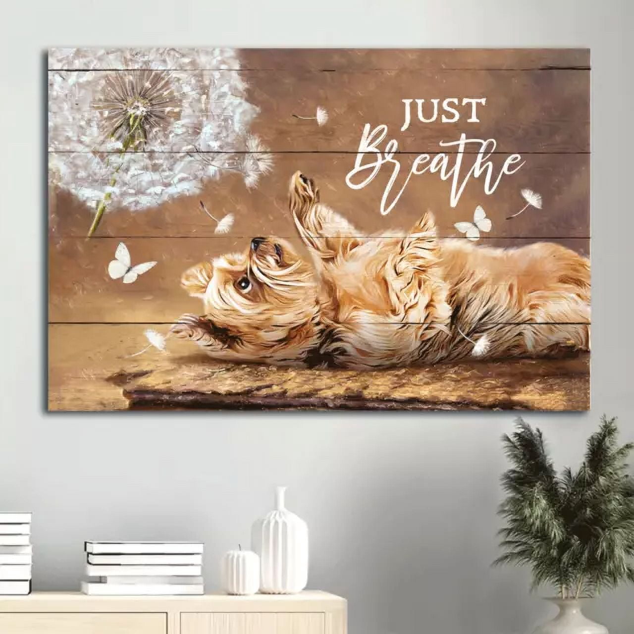 Yorkshire Terrier Poster Cute Little Yorkshire Terrier, Dandelion, Just ...