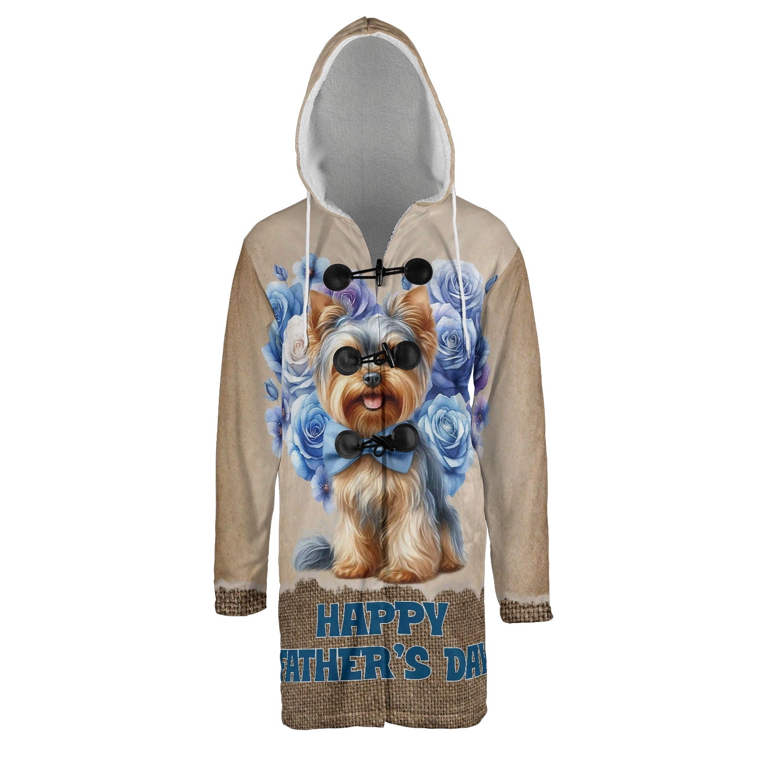 Yorkshire Terrier Proud Dad Happy Father's Day All Over Print 3D Hooded ...