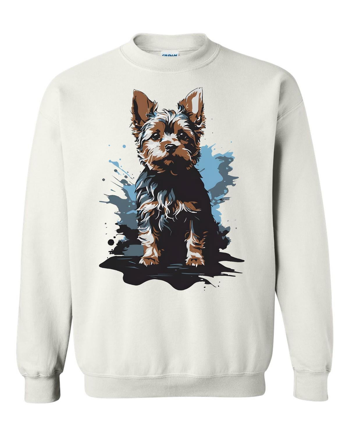 Yorkshire Terrier Splash Art Yorkie Dog Lover Pet Gift Sweatshirt ...