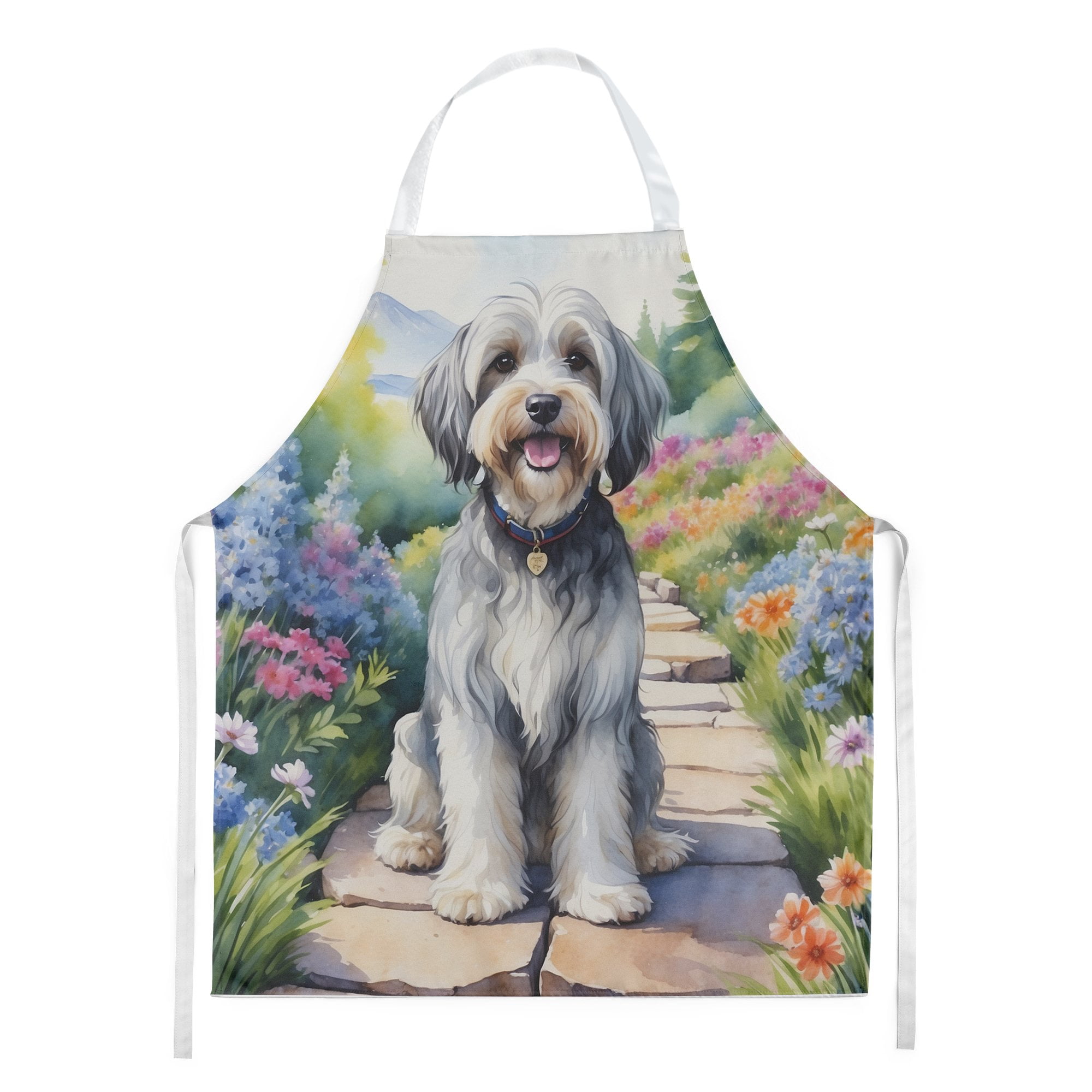 Tibetan Terrier Spring Path Apron 27 in x 30 in - Walmart.com