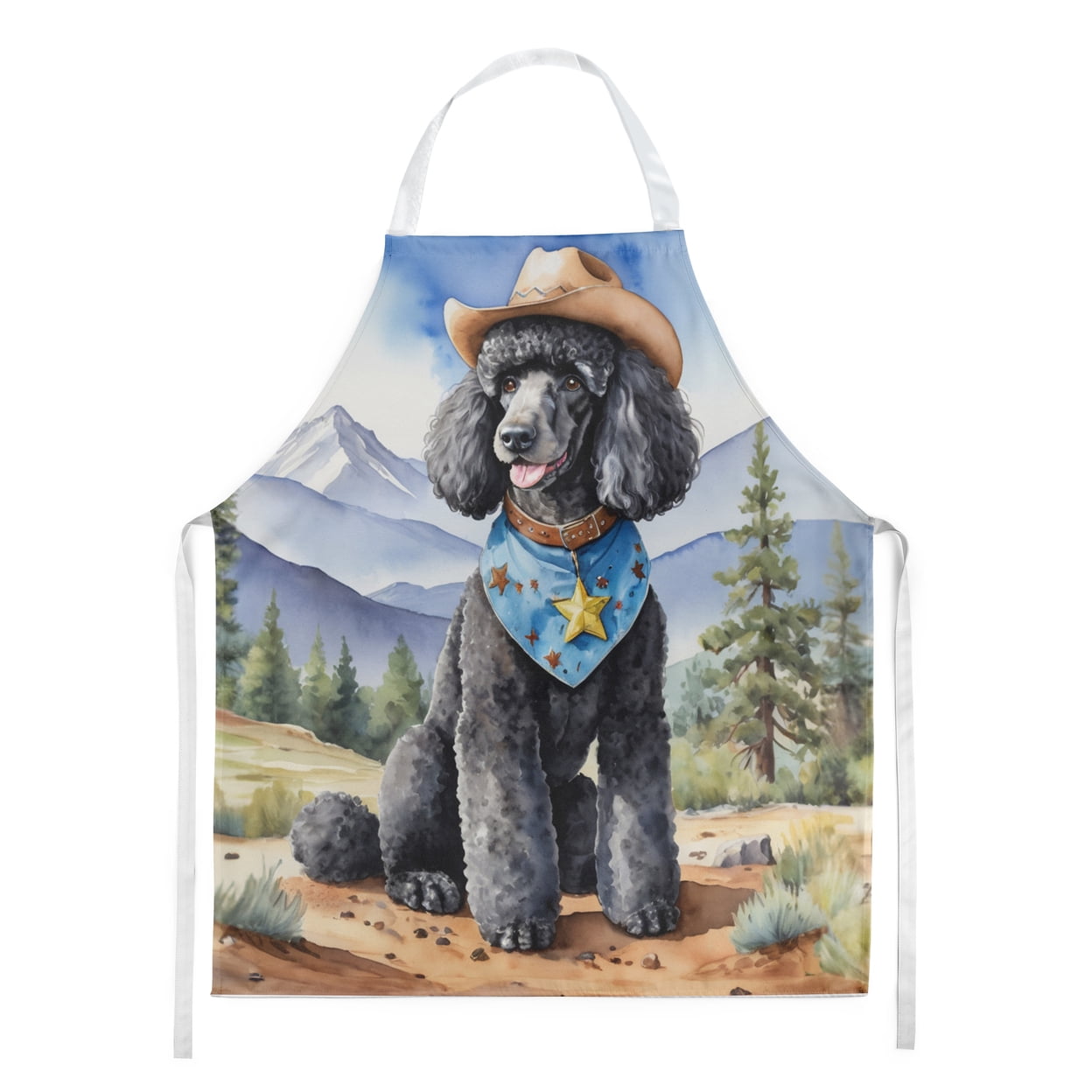 Yorkshire Terrier Yorkie Cowboy Welcome Apron - Walmart Business Supplies