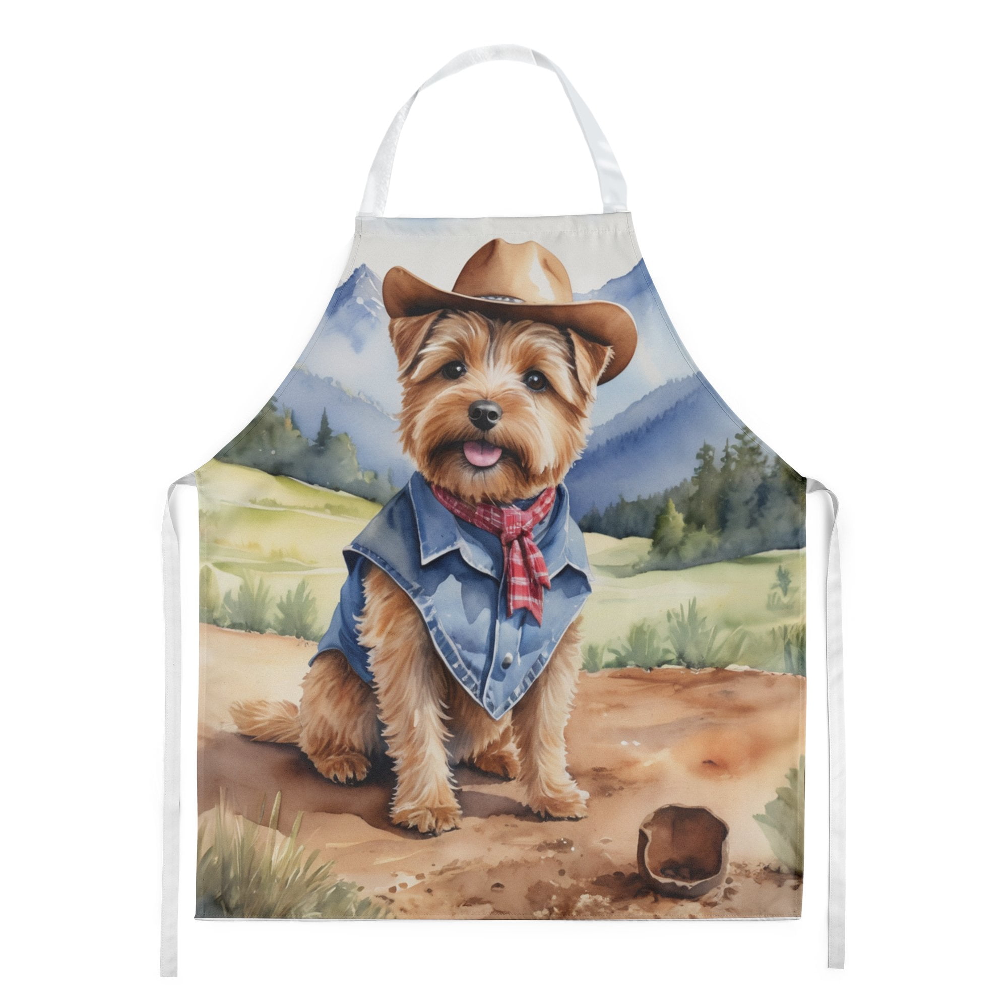 Norfolk Terrier Cowboy Welcome Apron 27 in x 30 in - Walmart.com