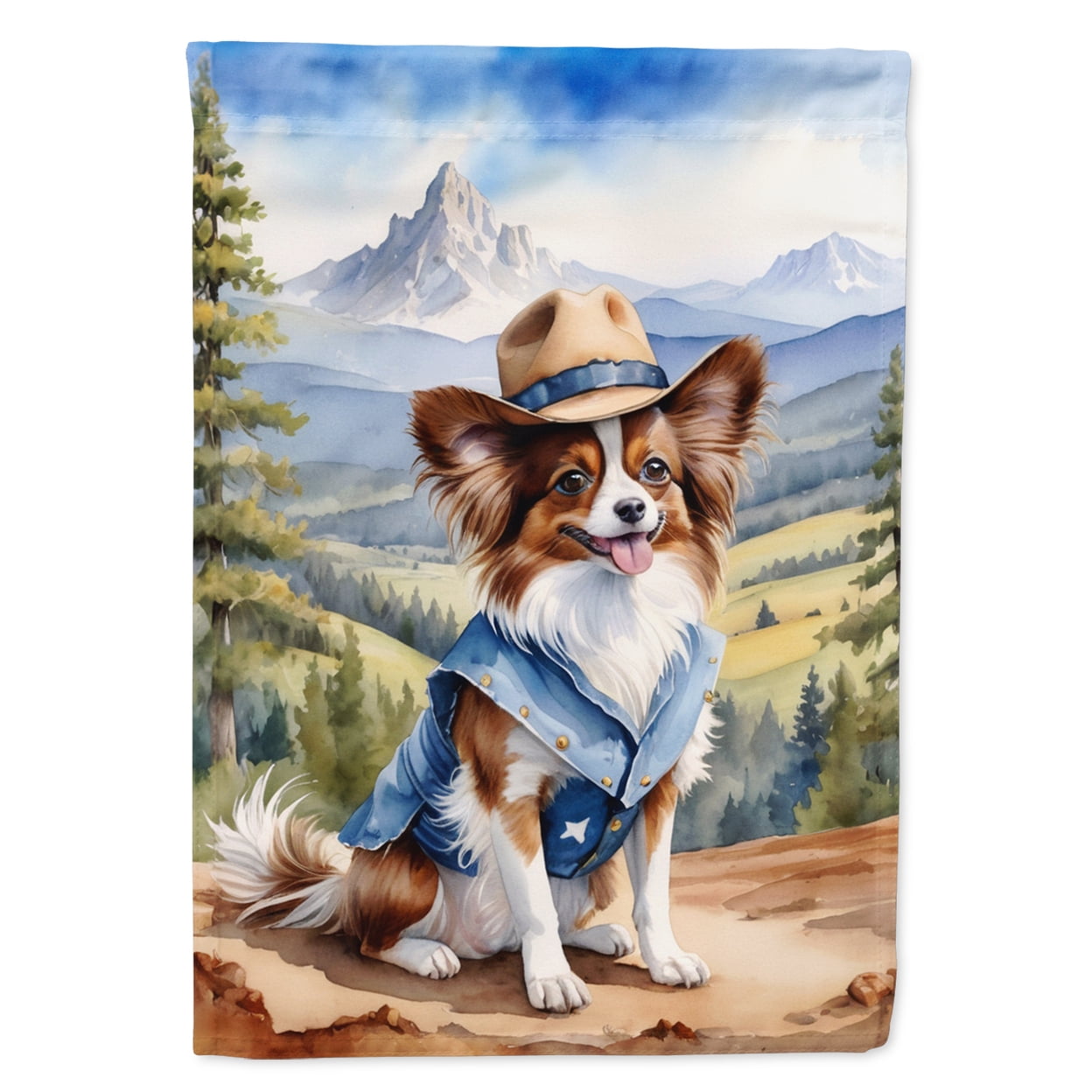Yorkshire Terrier Yorkie Cowboy Welcome House Flag - Walmart.com