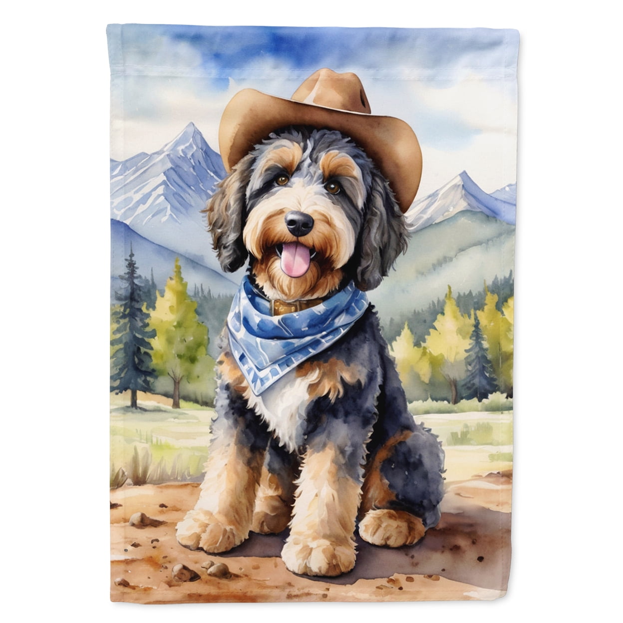 Yorkshire Terrier Yorkie Cowboy Welcome House Flag - Walmart.com