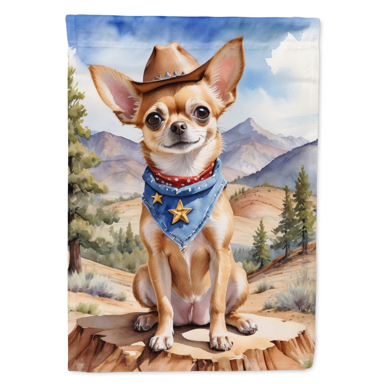 Yorkshire Terrier Yorkie Cowboy Welcome House Flag - Walmart.com