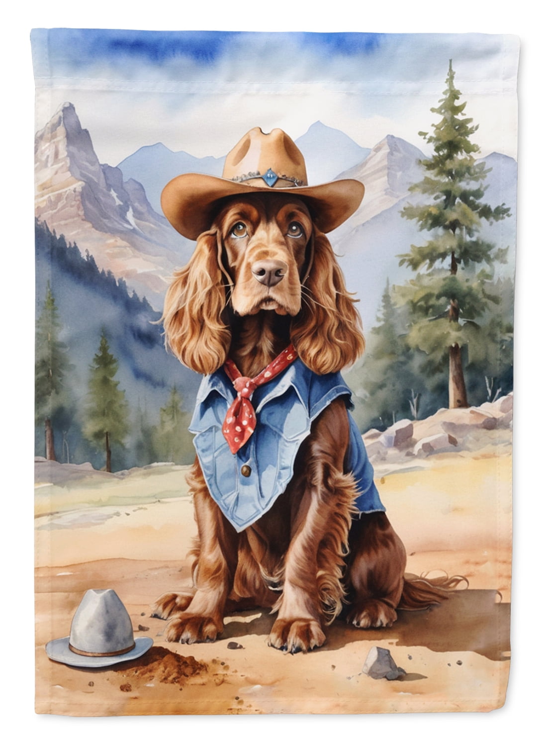 Yorkshire Terrier Yorkie Cowboy Welcome House Flag - Walmart.com