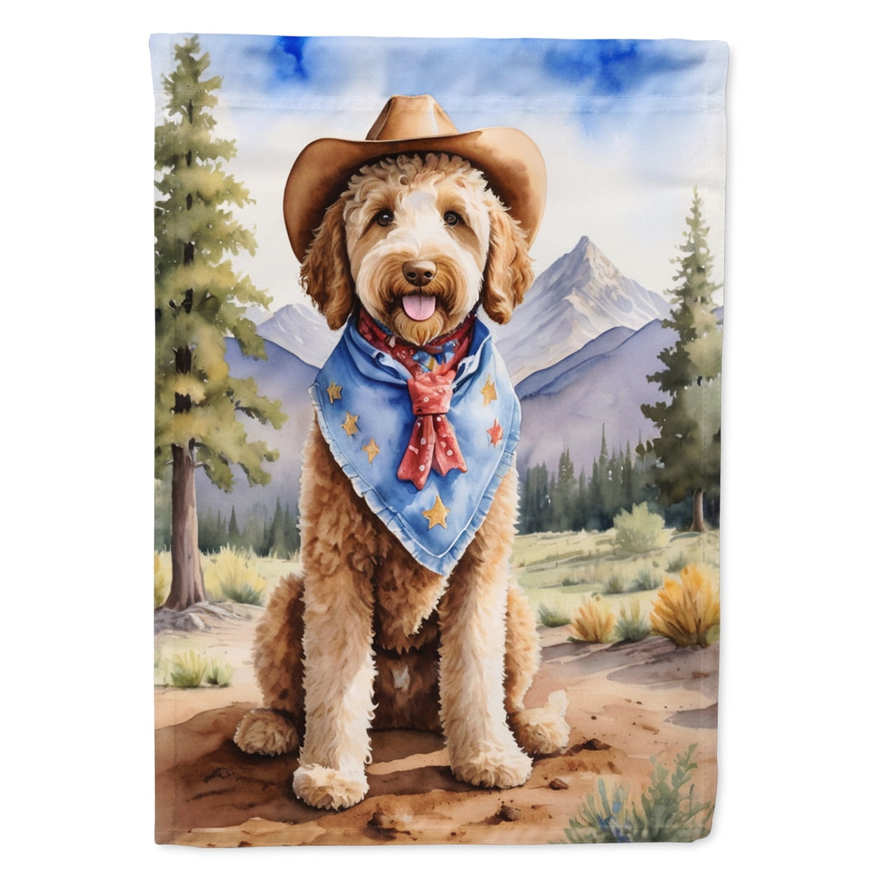 Yorkshire Terrier Yorkie Cowboy Welcome House Flag - Walmart.com