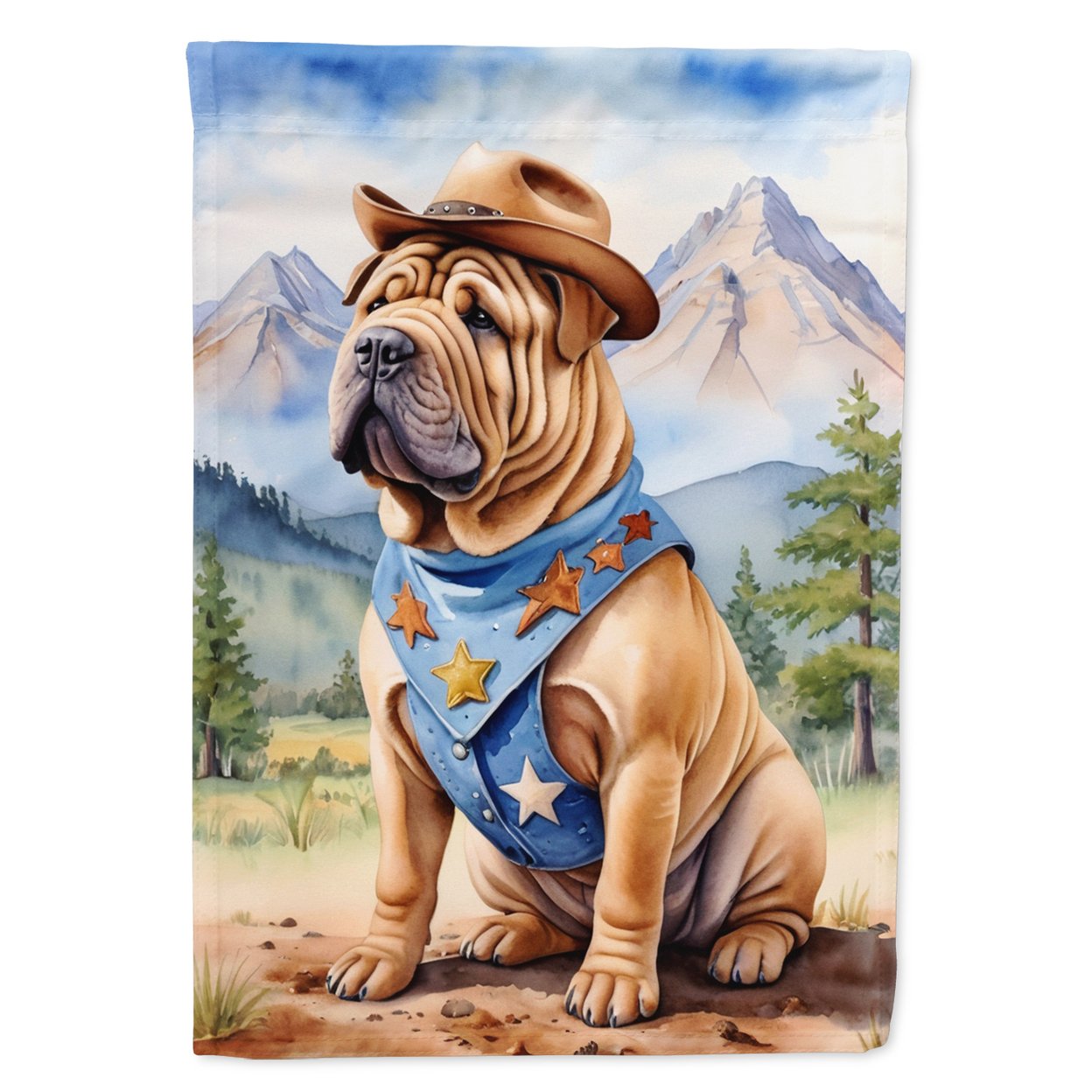Yorkshire Terrier Yorkie Cowboy Welcome House Flag - Walmart.com
