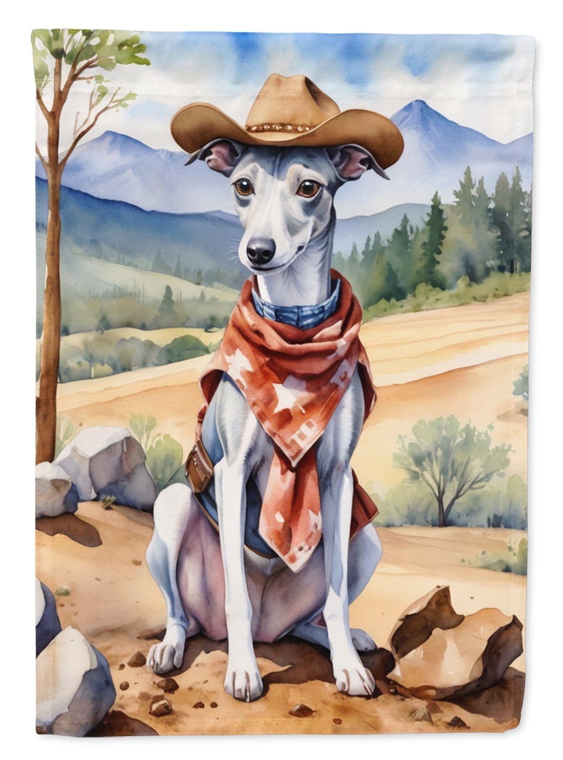 Yorkshire Terrier Yorkie Cowboy Welcome House Flag - Walmart.com