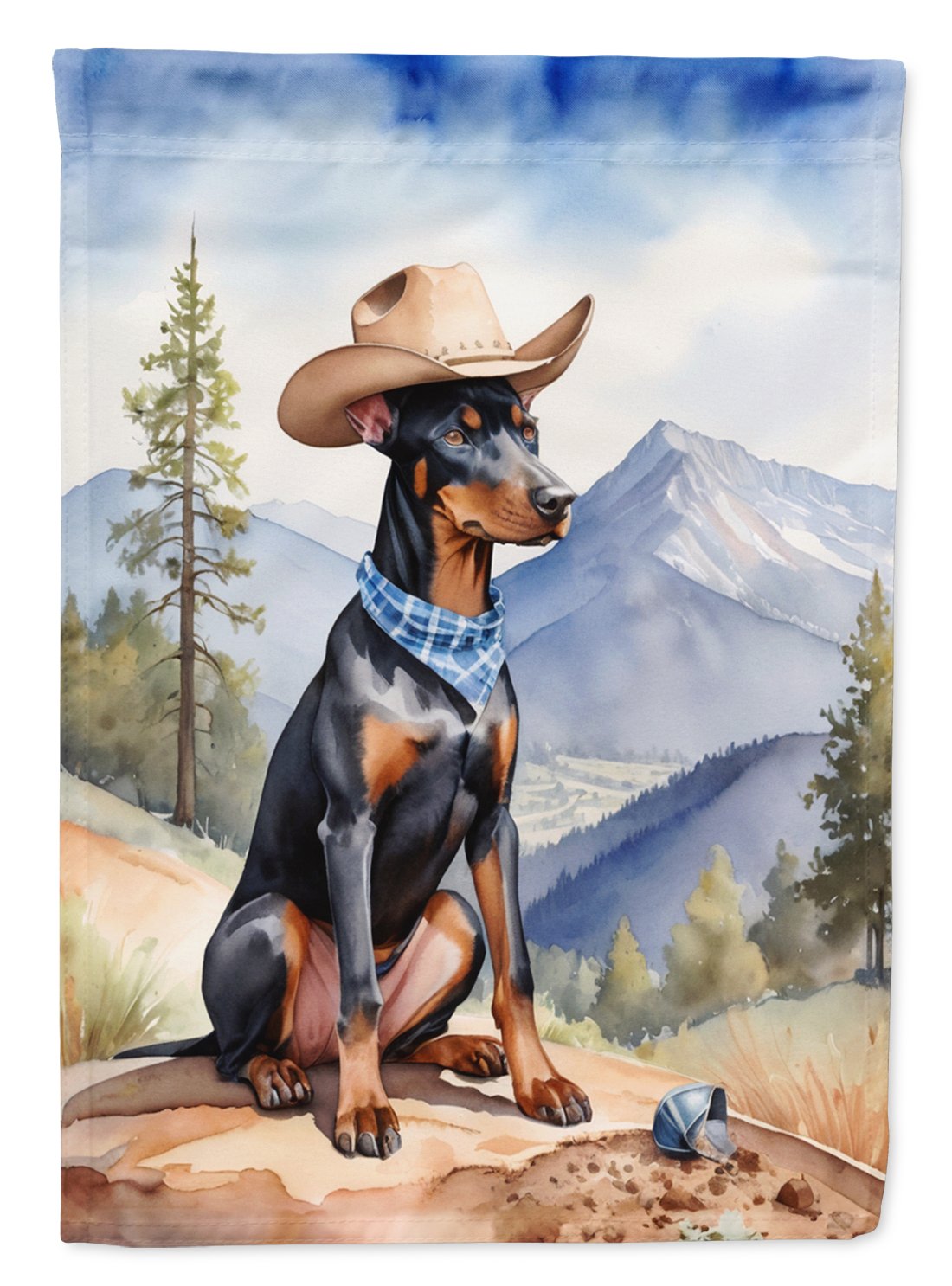 Yorkshire Terrier Yorkie Cowboy Welcome House Flag - Walmart.com