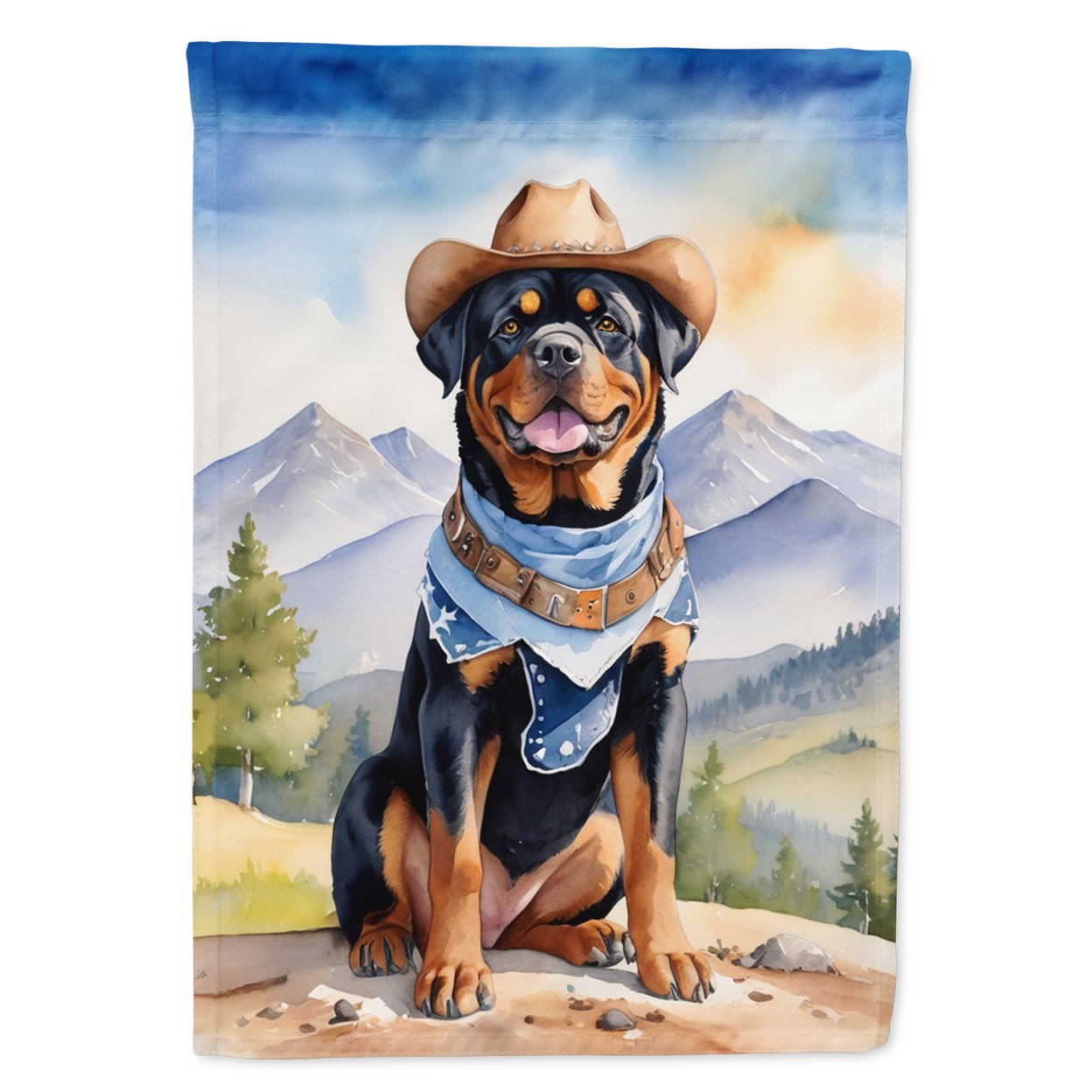 Yorkshire Terrier Yorkie Cowboy Welcome House Flag - Walmart.com