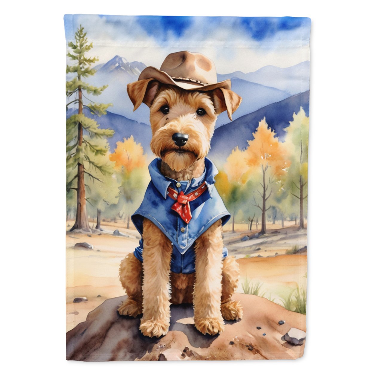 Yorkshire Terrier Yorkie Cowboy Welcome House Flag - Walmart.com