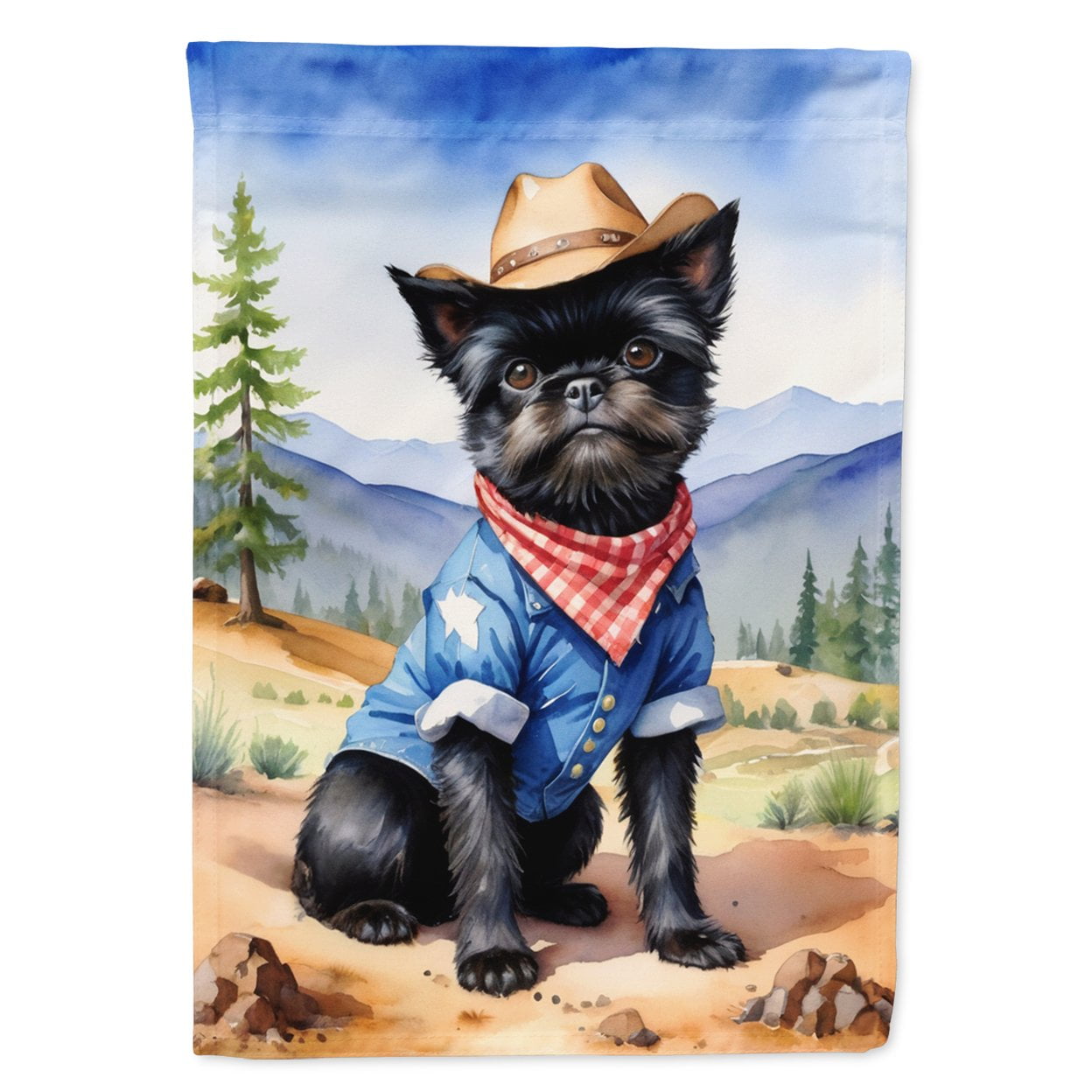 Yorkshire Terrier Yorkie Cowboy Welcome House Flag - Walmart.com