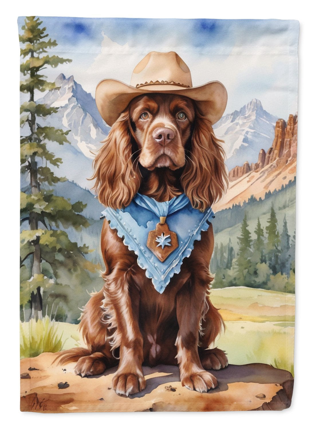 Yorkshire Terrier Yorkie Cowboy Welcome House Flag - Walmart.com