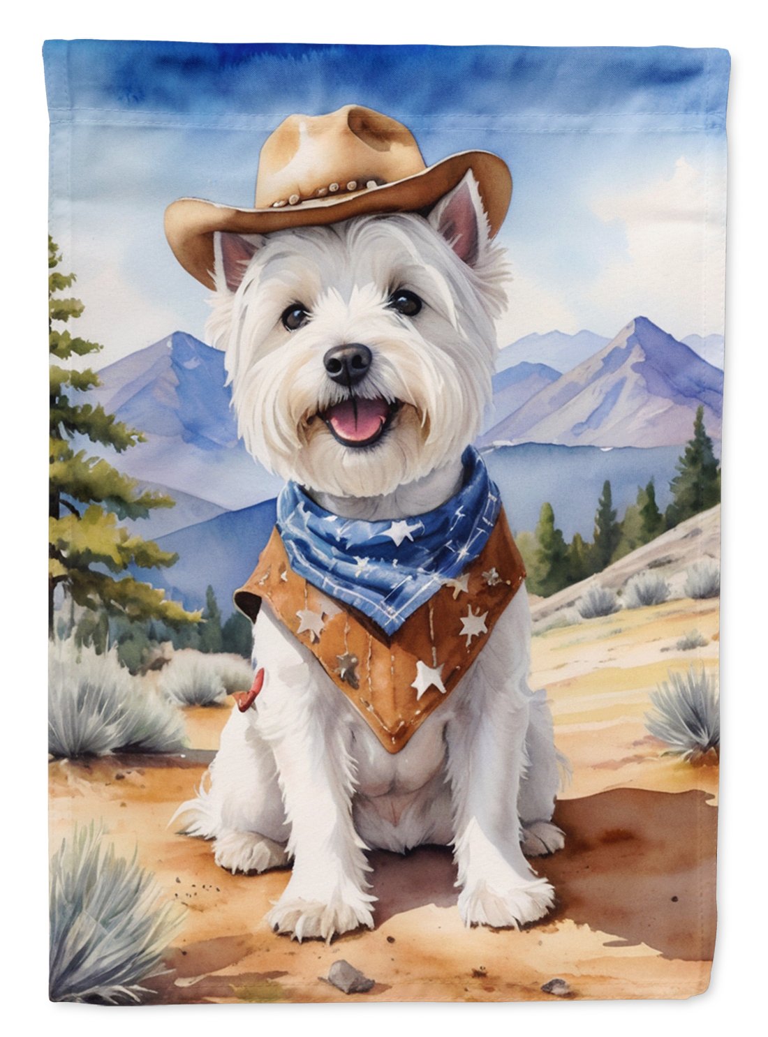 Yorkshire Terrier Yorkie Cowboy Welcome House Flag - Walmart.com