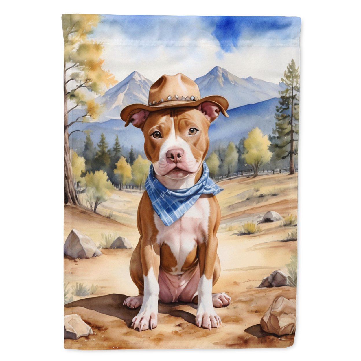 Yorkshire Terrier Yorkie Cowboy Welcome House Flag - Walmart.com