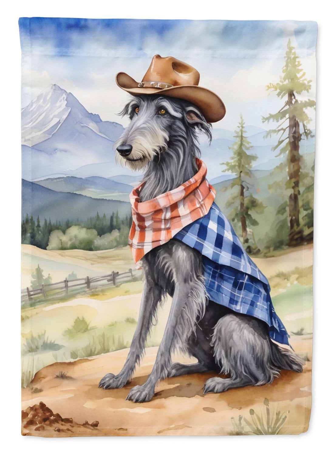 Yorkshire Terrier Yorkie Cowboy Welcome House Flag - Walmart.com