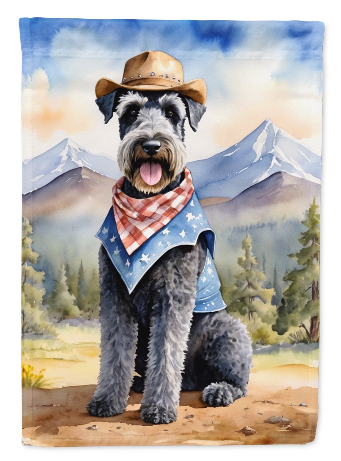 Yorkshire Terrier Yorkie Cowboy Welcome House Flag - Walmart.com