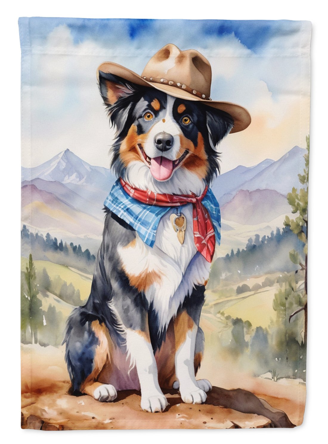 Yorkshire Terrier Yorkie Cowboy Welcome House Flag - Walmart.com