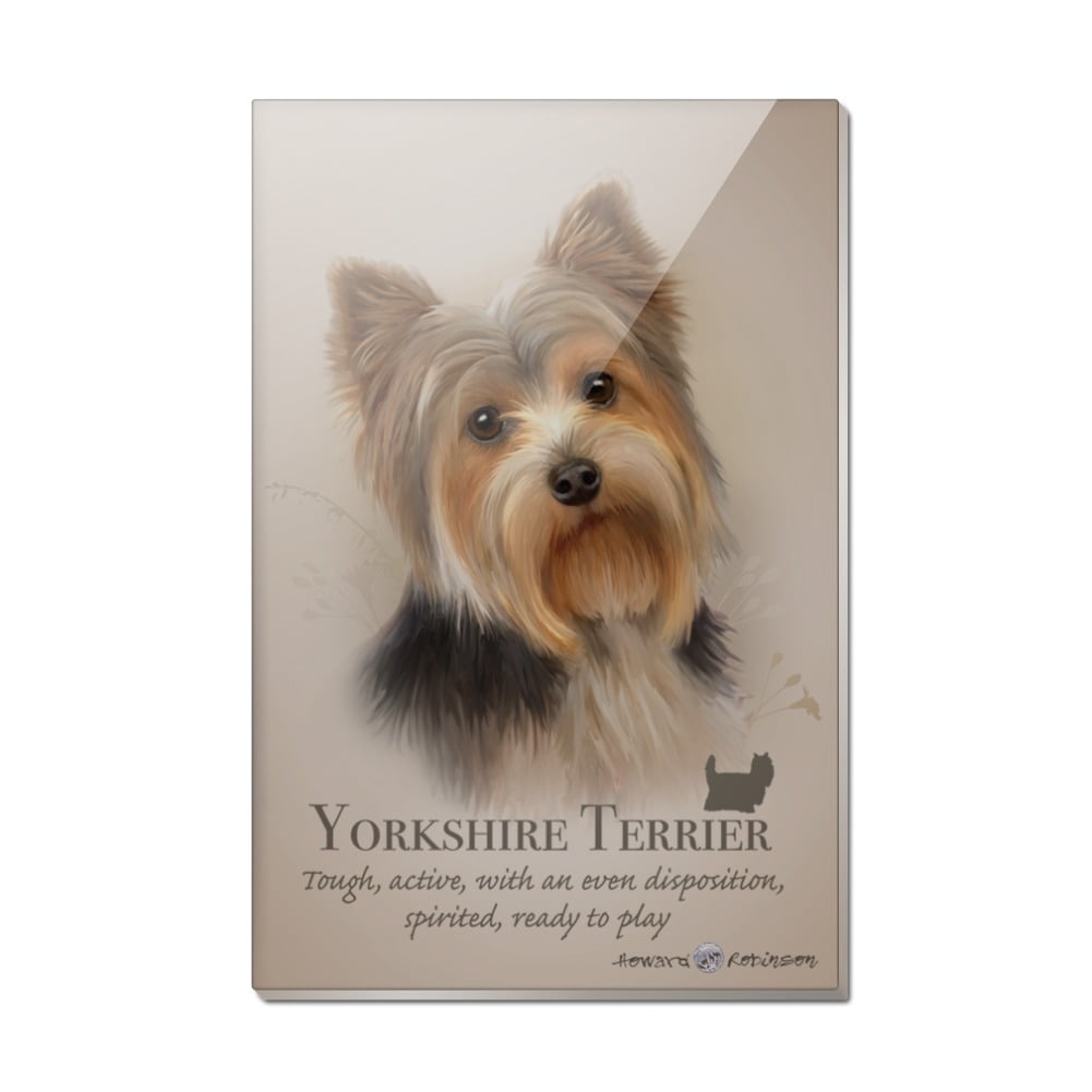 Yorkshire Terrier Yorkie Dog Breed Rectangle Acrylic Fridge ...