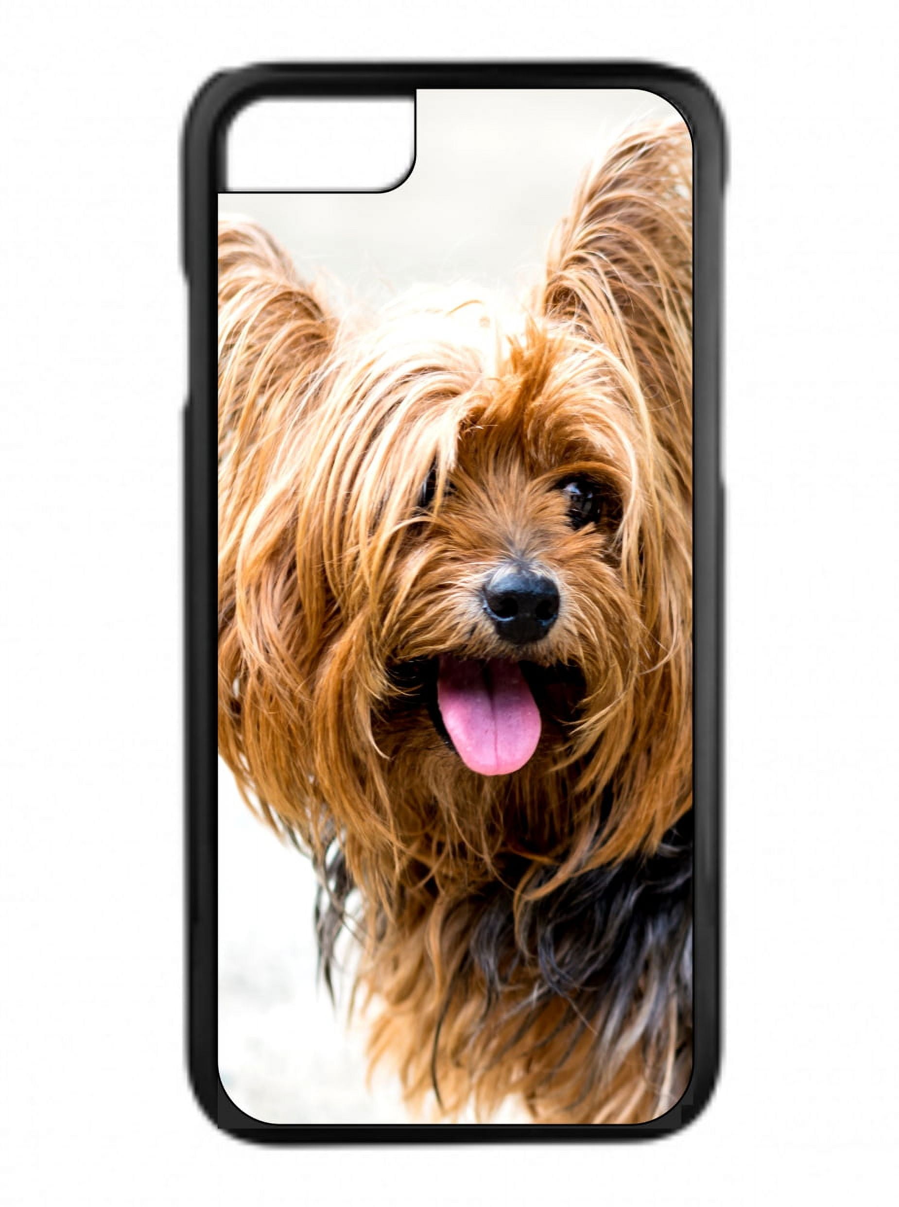 Yorkshire Terrier Yorkie Dog Design Black Rubber Phone Case That Is ...
