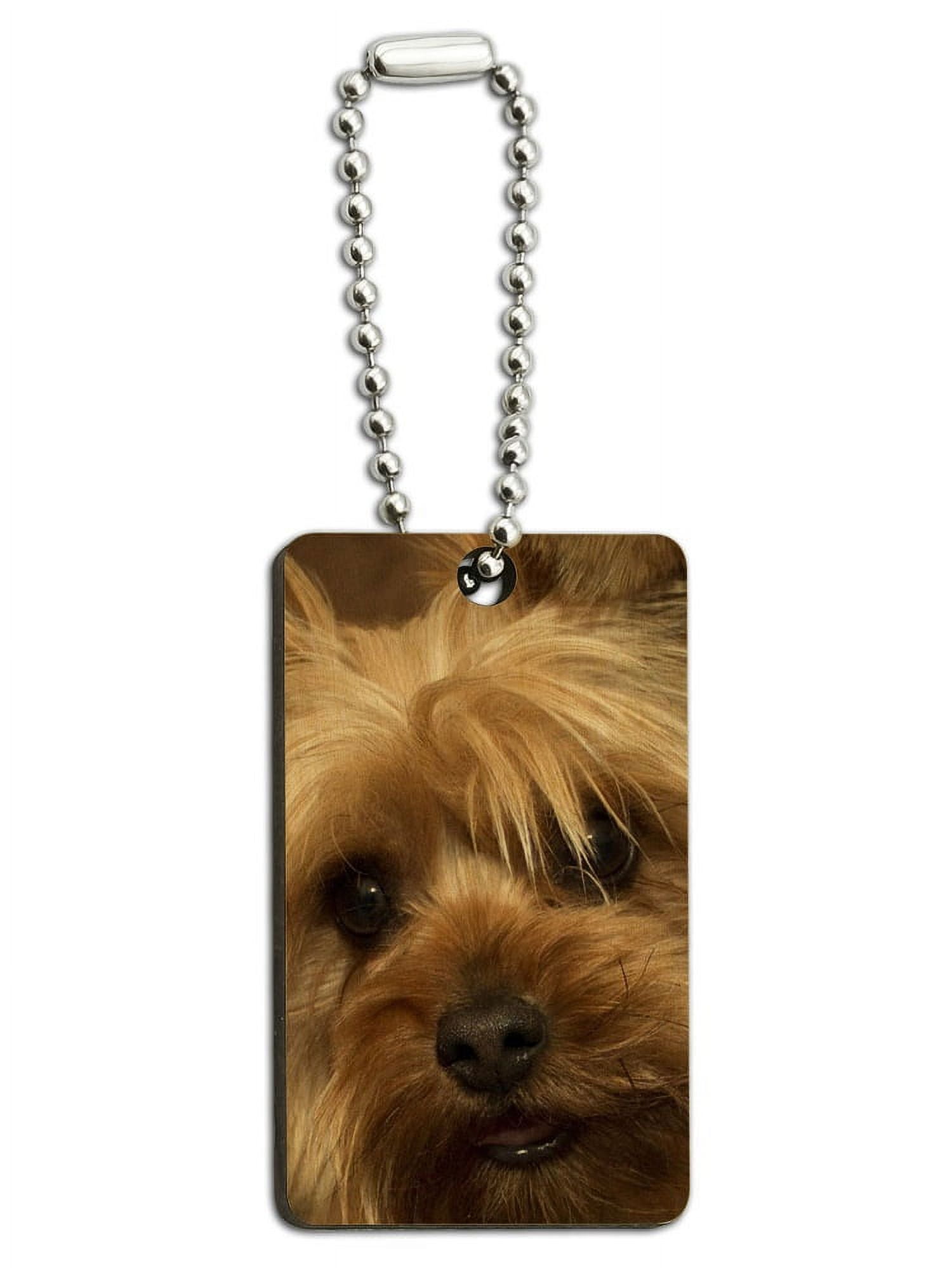 Yorkshire Terrier Yorkie Dog Wood Rectangle Key Chain - Walmart.com