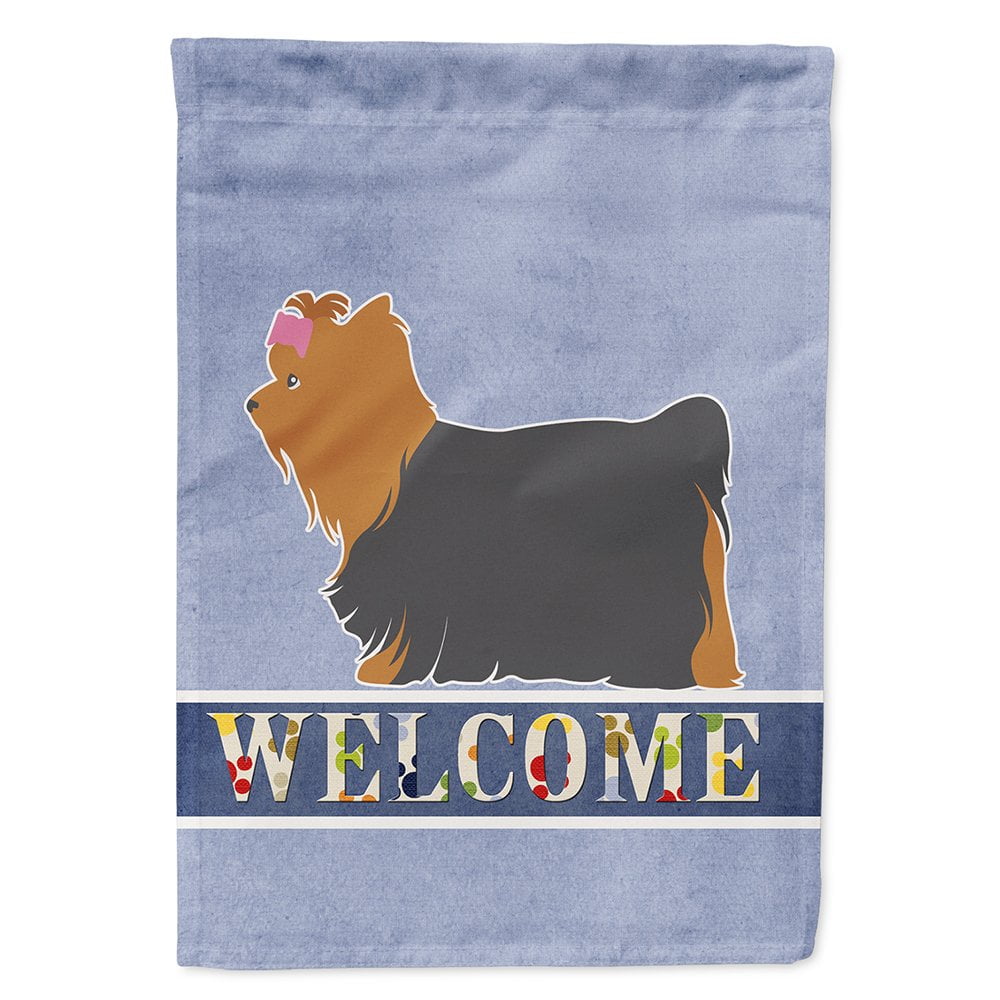 Yorkshire Terrier Yorkie Welcome Flag Canvas House Size - Walmart ...