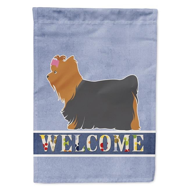 Yorkshire Terrier Yorkie Welcome Garden Size Flag - Walmart.com