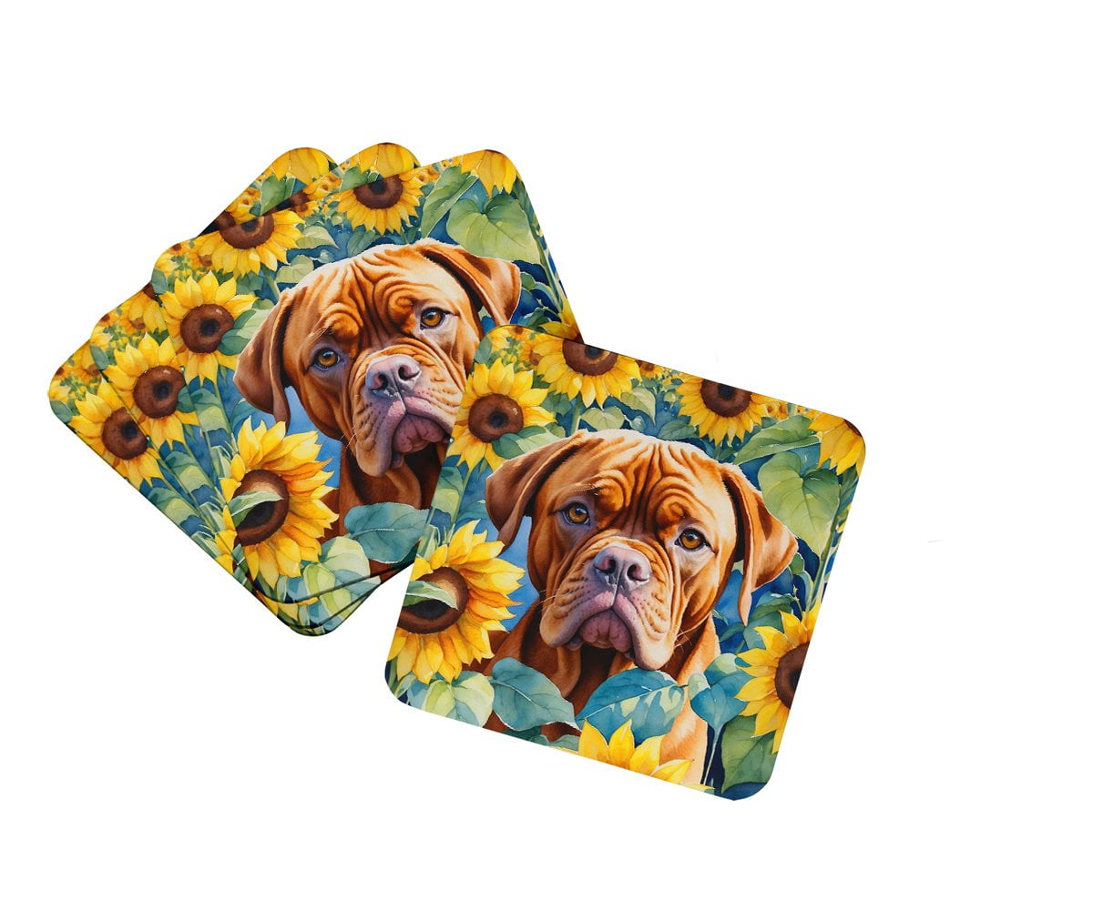 Yorkshire Terrier in Sunflowers Foam Coasters - Walmart.com