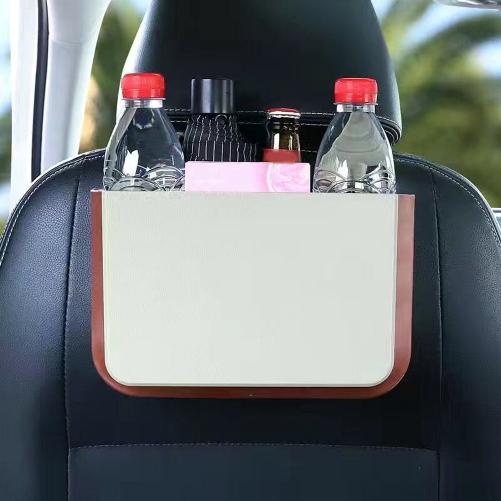 Yorkspred Car Back Seat Organizer with Drink Cup Holder and Tissue Box ...