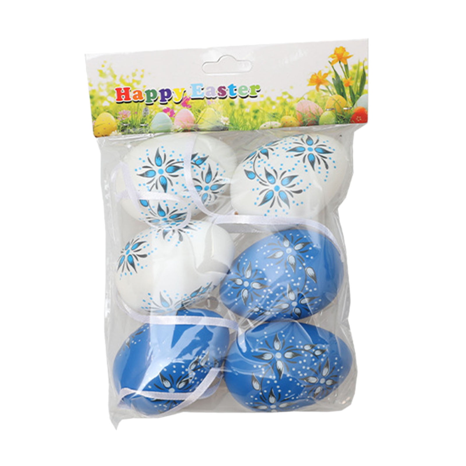 Yorkspred Easter Plastic Eggs, Painted Easter Gift Decorations, A Pack ...