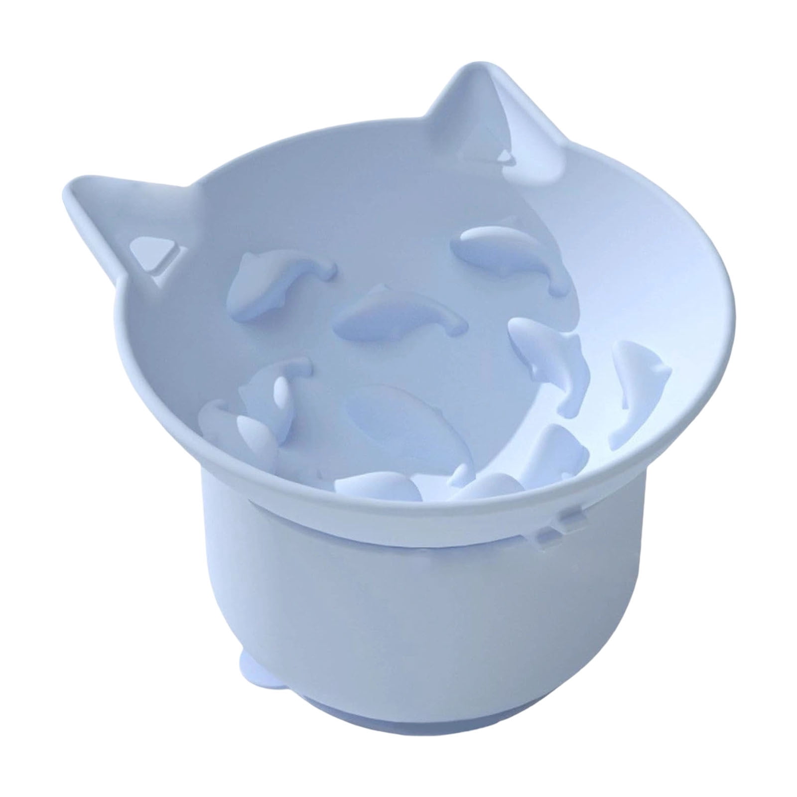 Yorkspred Increased Tilted Slow Food Cats Bowl, Silicones Adjustable ...