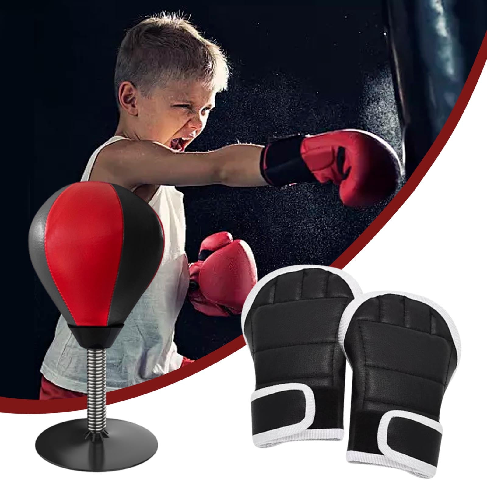 Yorkspred Tabletop Boxing Speed Reactions Training Equipment for ...