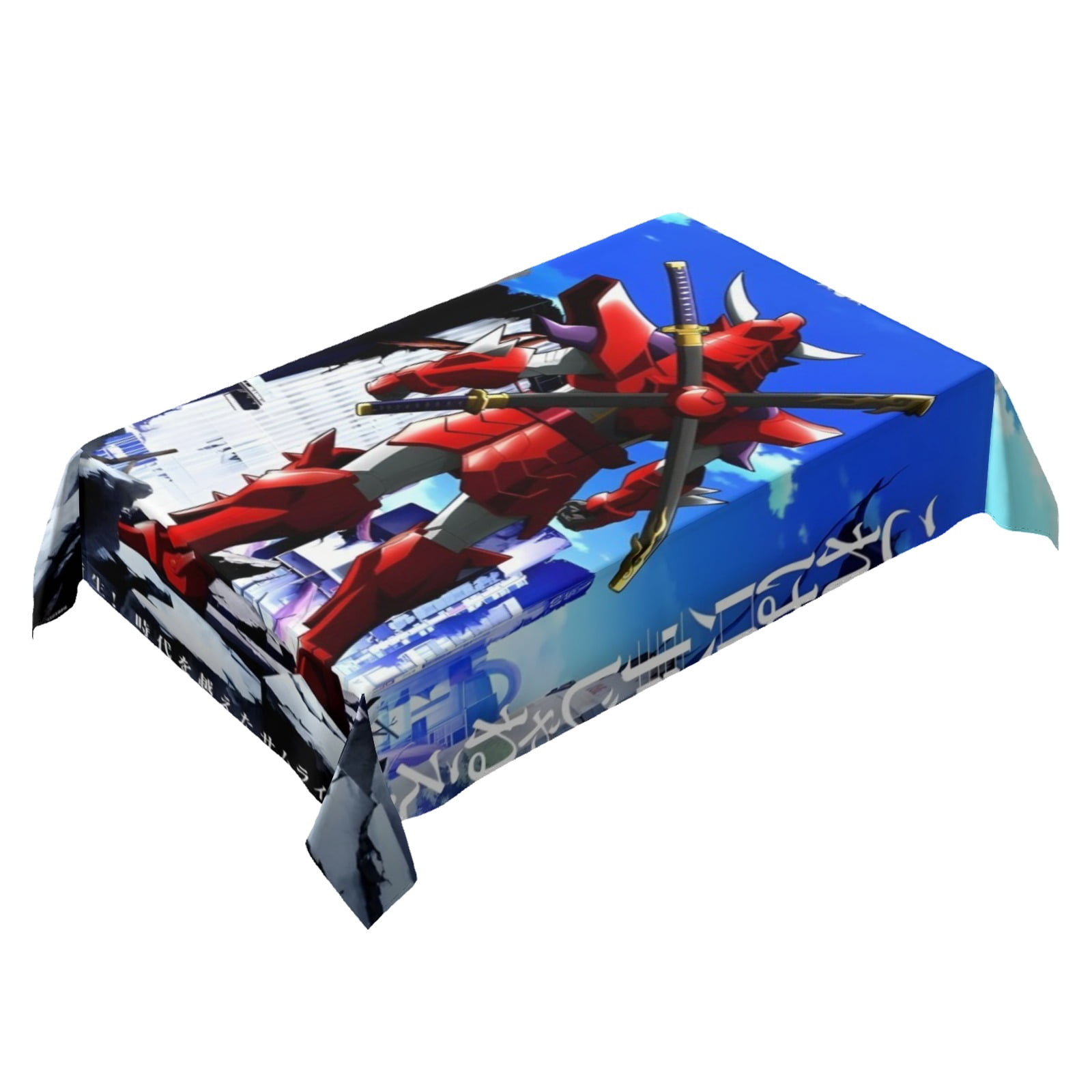 Yoroi Shinden Samurai Troopers square tablecloth has an iconic print, fits most tables, and is ...