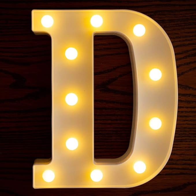 Yorulory LED Letter Lights Sign Letters Light Up Letters Sign for Night ...