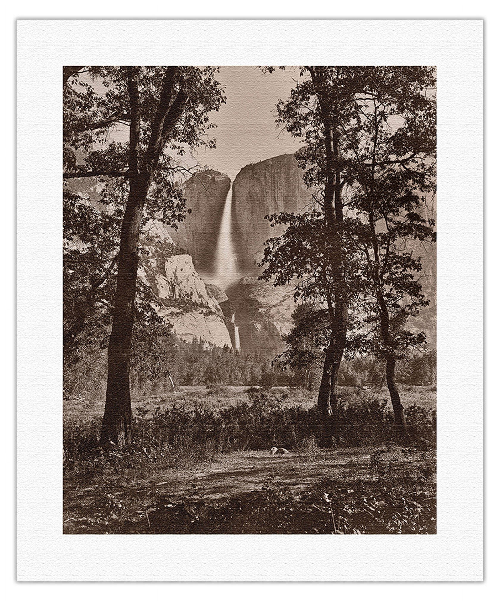 Yosemite Falls - Yosemite Valley California - B&W Photograph by ...