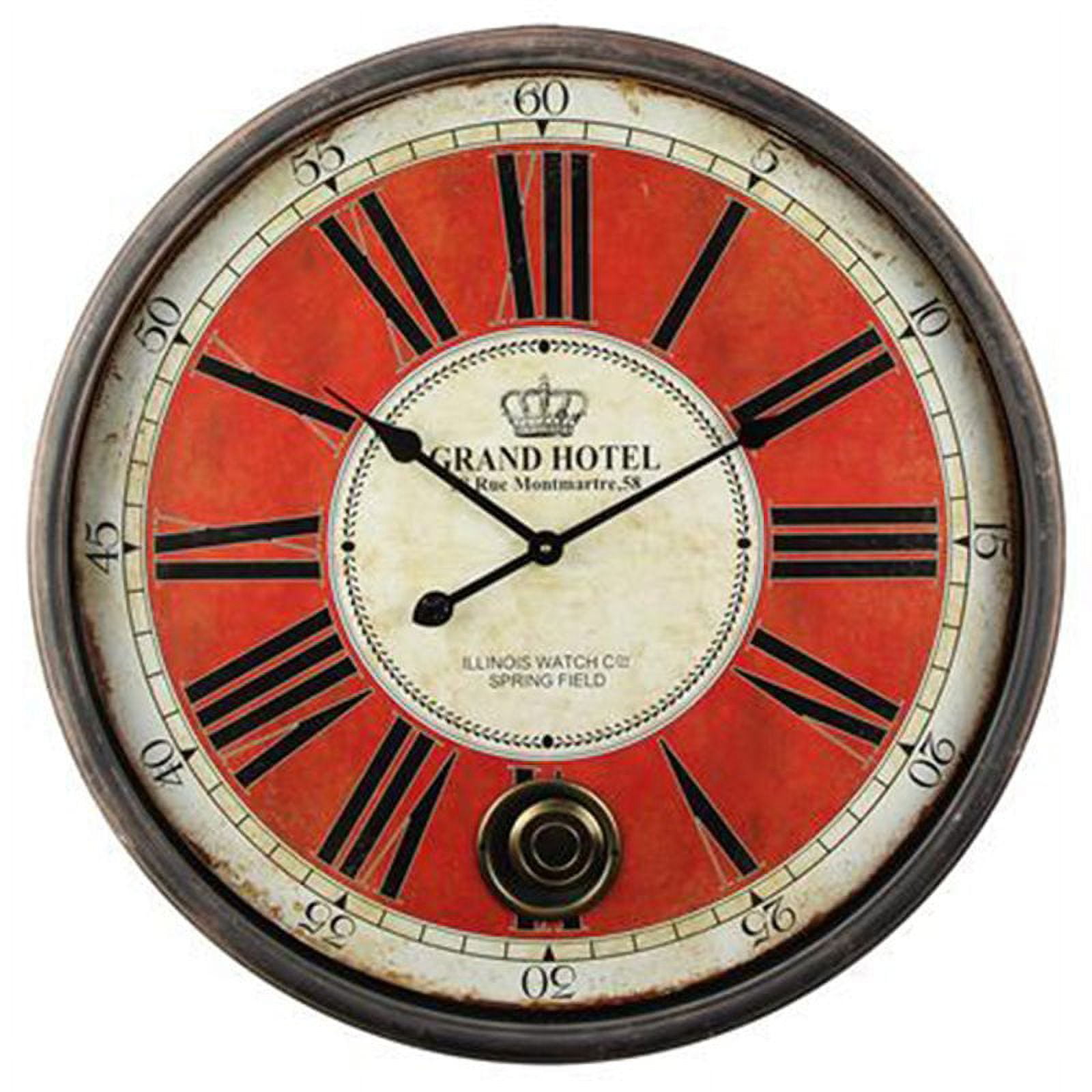 Industrial Grand Crowned Wall Clock - Walmart.com