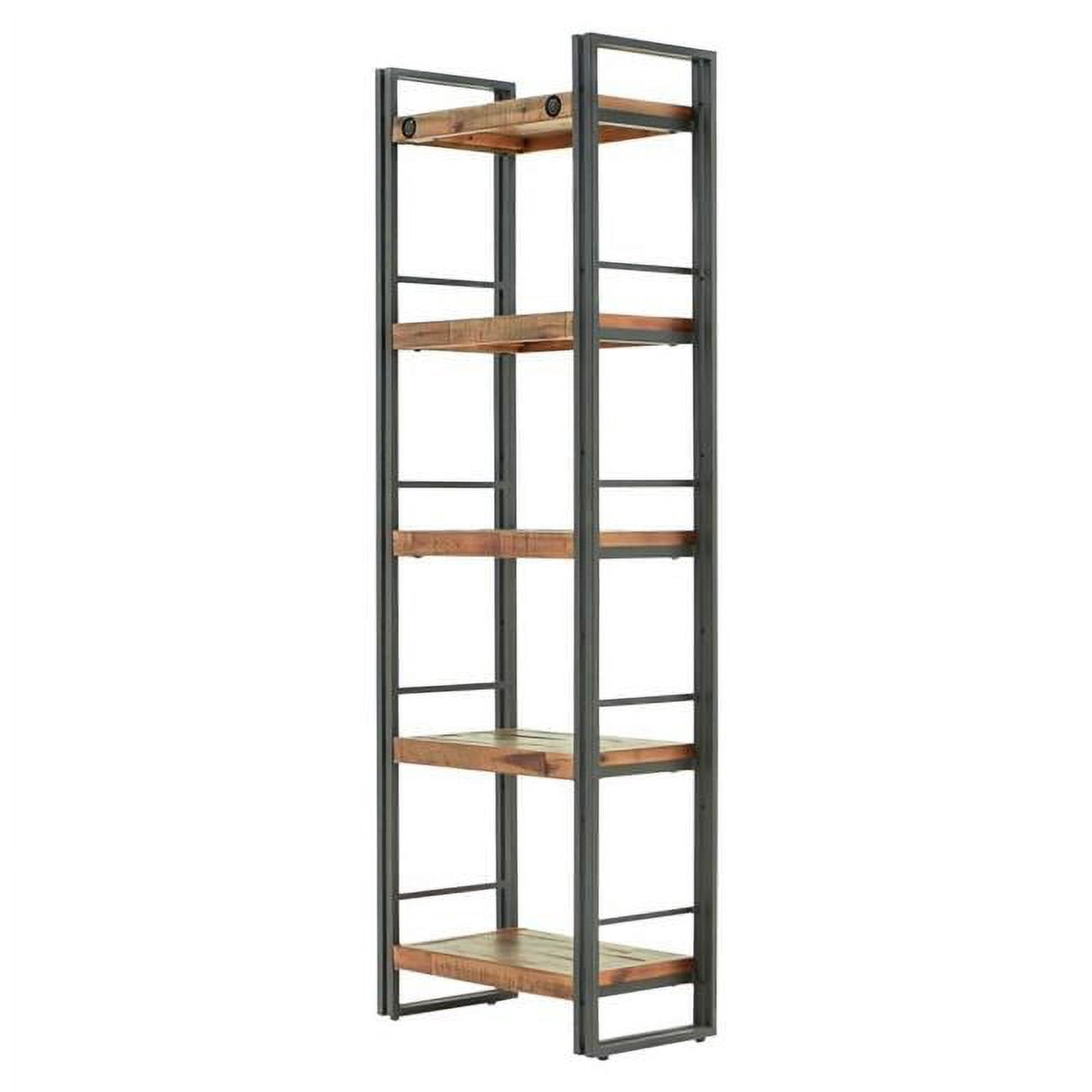 Yosemite Home Decor Austen 75"x24" Small Wood Shelving Unit in Natural ...