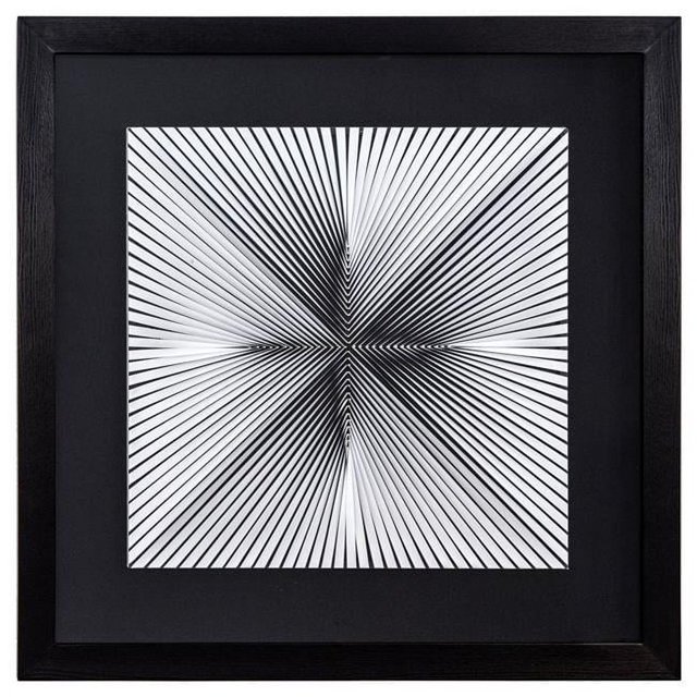 Yosemite Home Decor 'Optical Illusion I' Glass Media Shadowbox in Multi ...