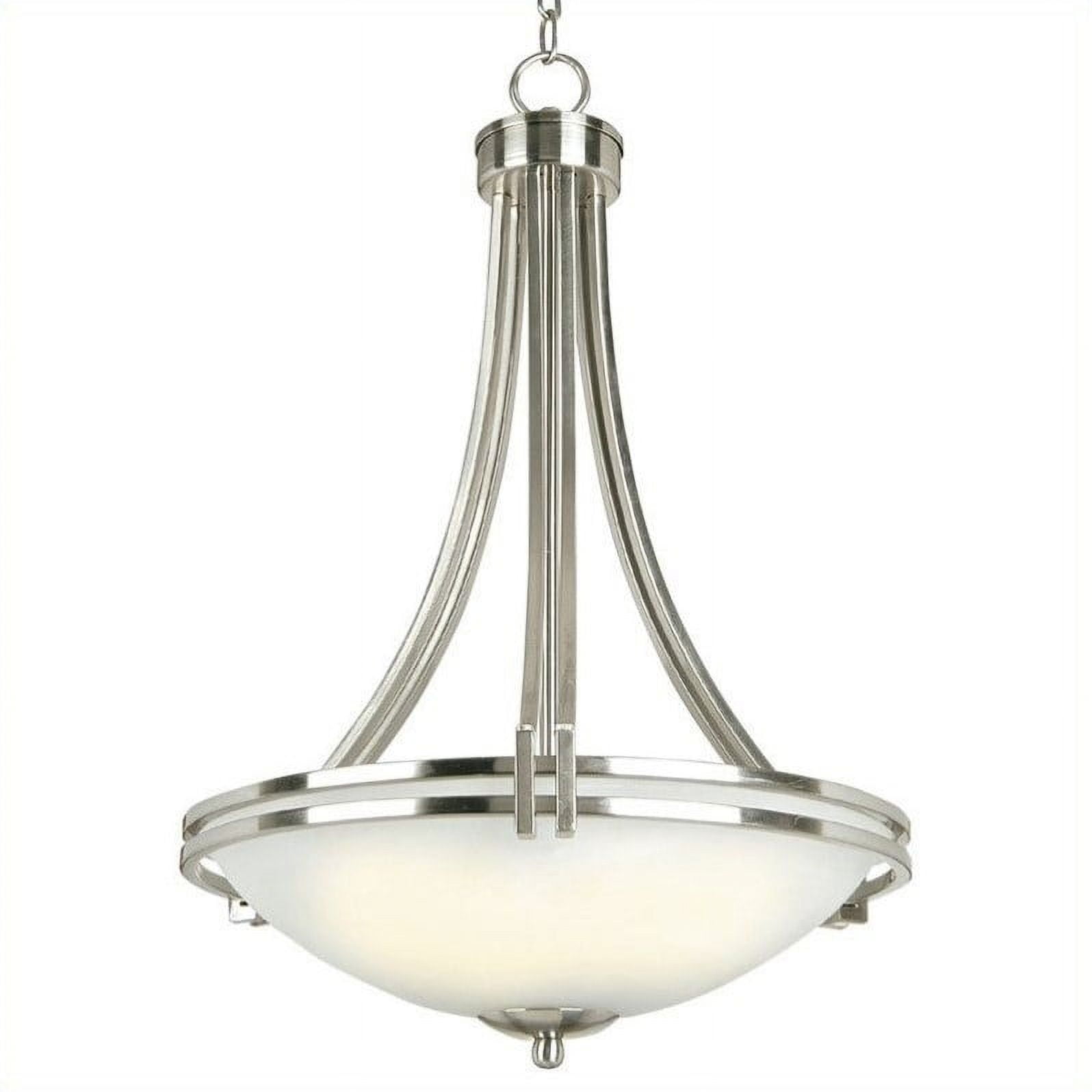 Yosemite Home Decor Sequoia 3 Lights Pendant Lighting in Satin Nickel ...