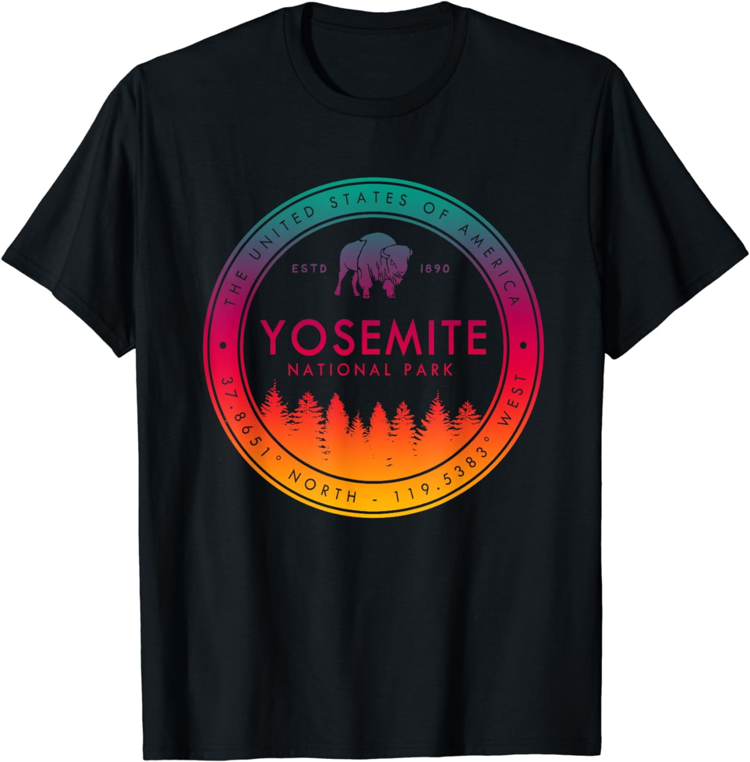 Yosemite National Park California Gifts Souvenir CA T-Shirt - Walmart.com