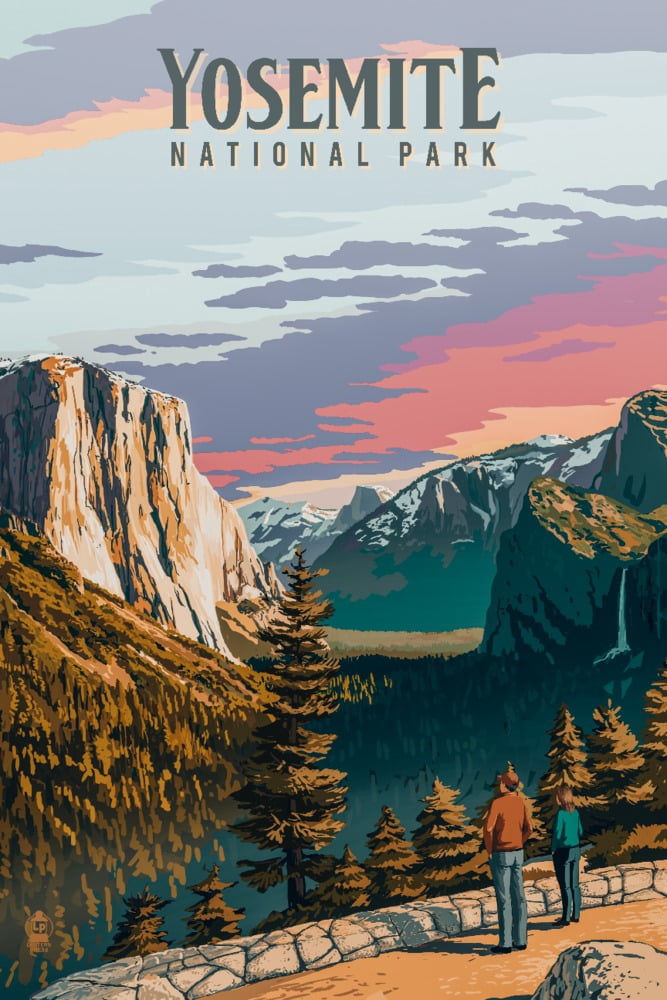 Yosemite National Park, California, Painterly National Park Series ...