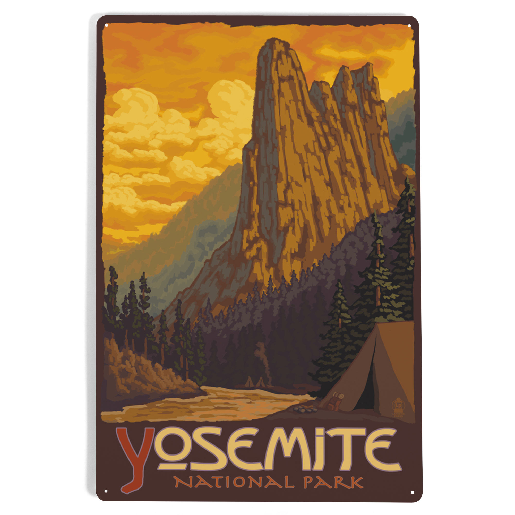Yosemite National Park, California, Sentinel (12x18 Aluminum Art ...