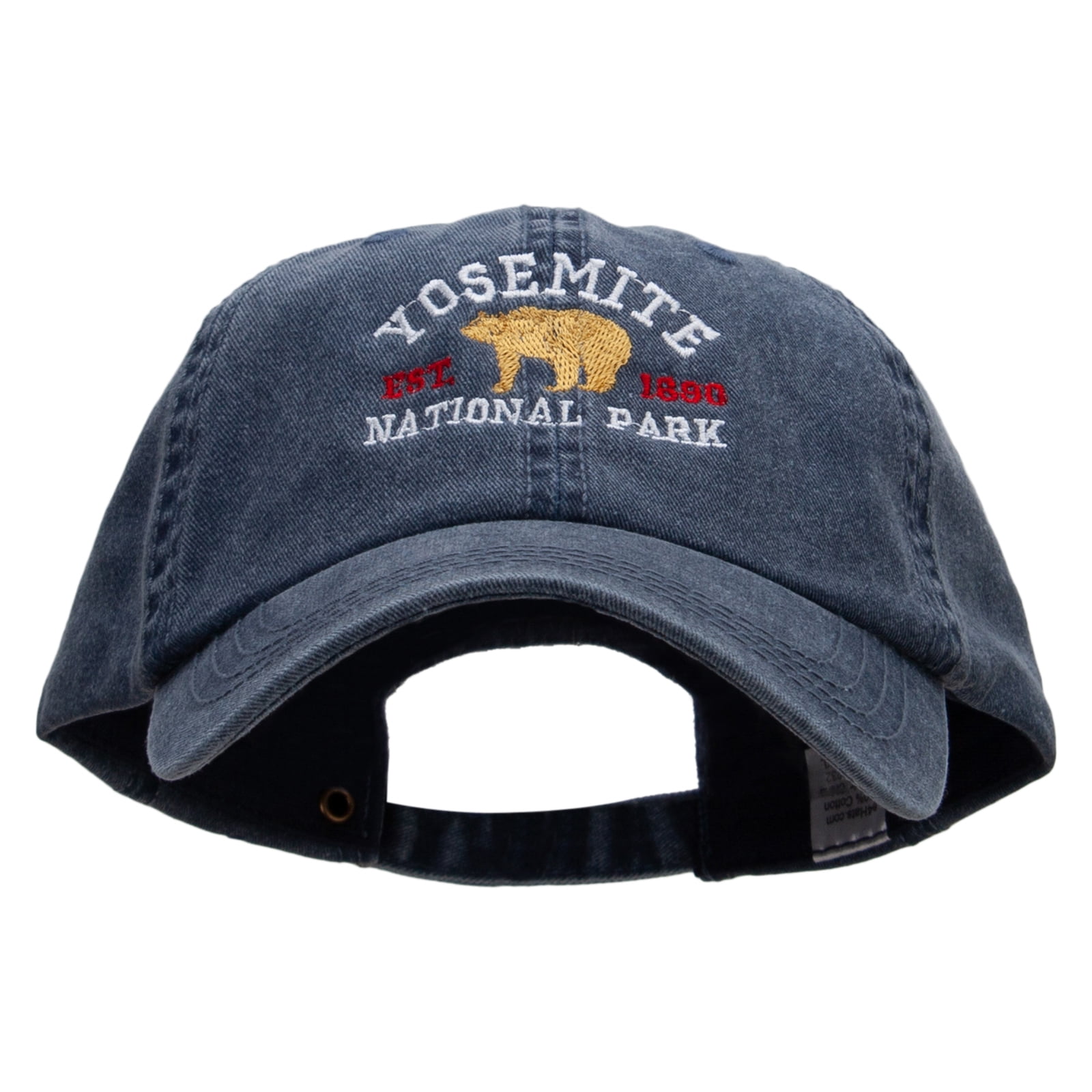 Yosemite National Park Embroidered Big Size Washed Pigment Dyed Cap ...
